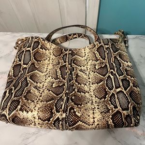 Michael Kors Collection | Bags | Michael Kors Astor Legacy Large Snake ...